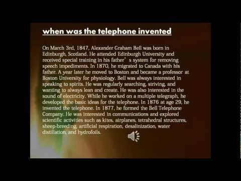 When was the Telephone Invented