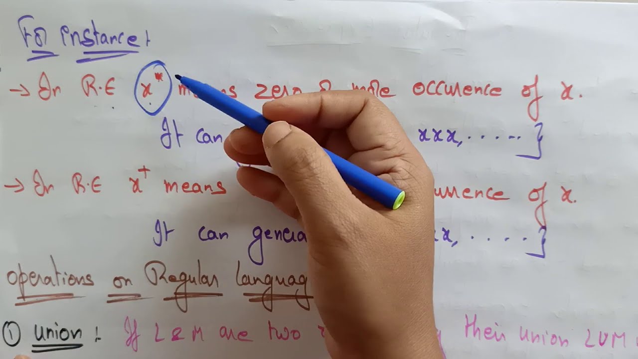 Theory of Automata  | Regular Expression | TOC | Lec-40 | Bhanu Priya