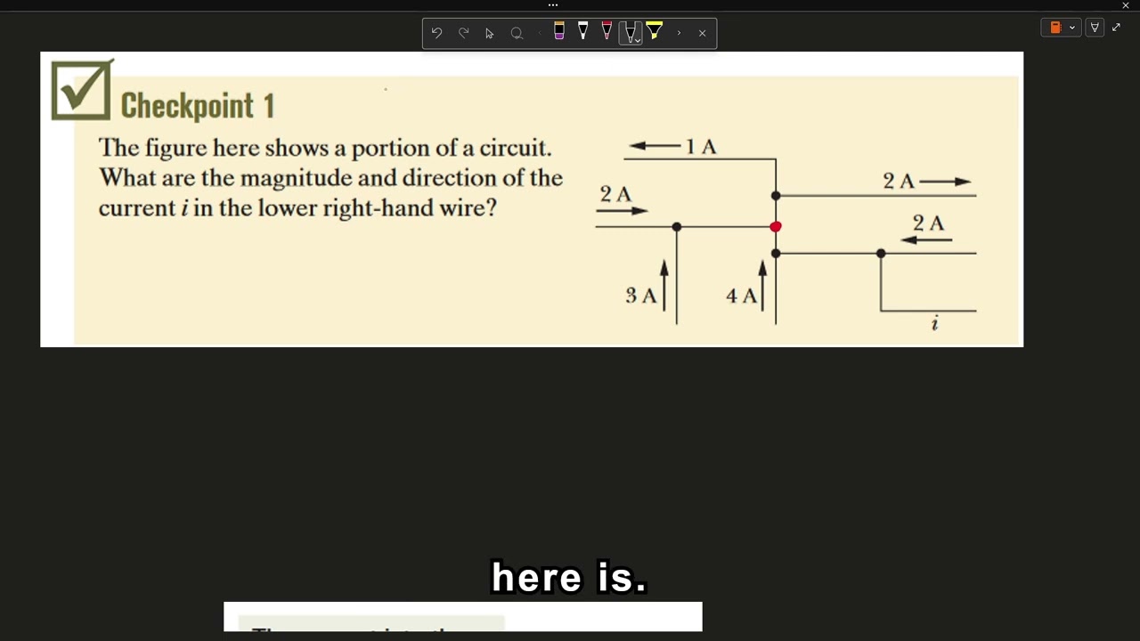 Fundamentals of Physics: Chapter 26 Checkpoint 1