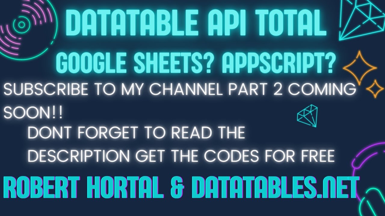 DATATABLE API TOTAL PAGE TOTAL and OVERALL TOTAL read the description for source code:  SUBSCRIBE!