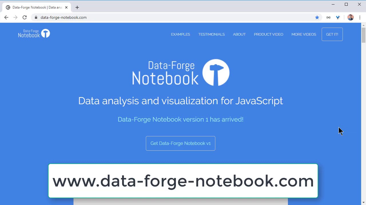 Plotting data in Data-Forge Notebook