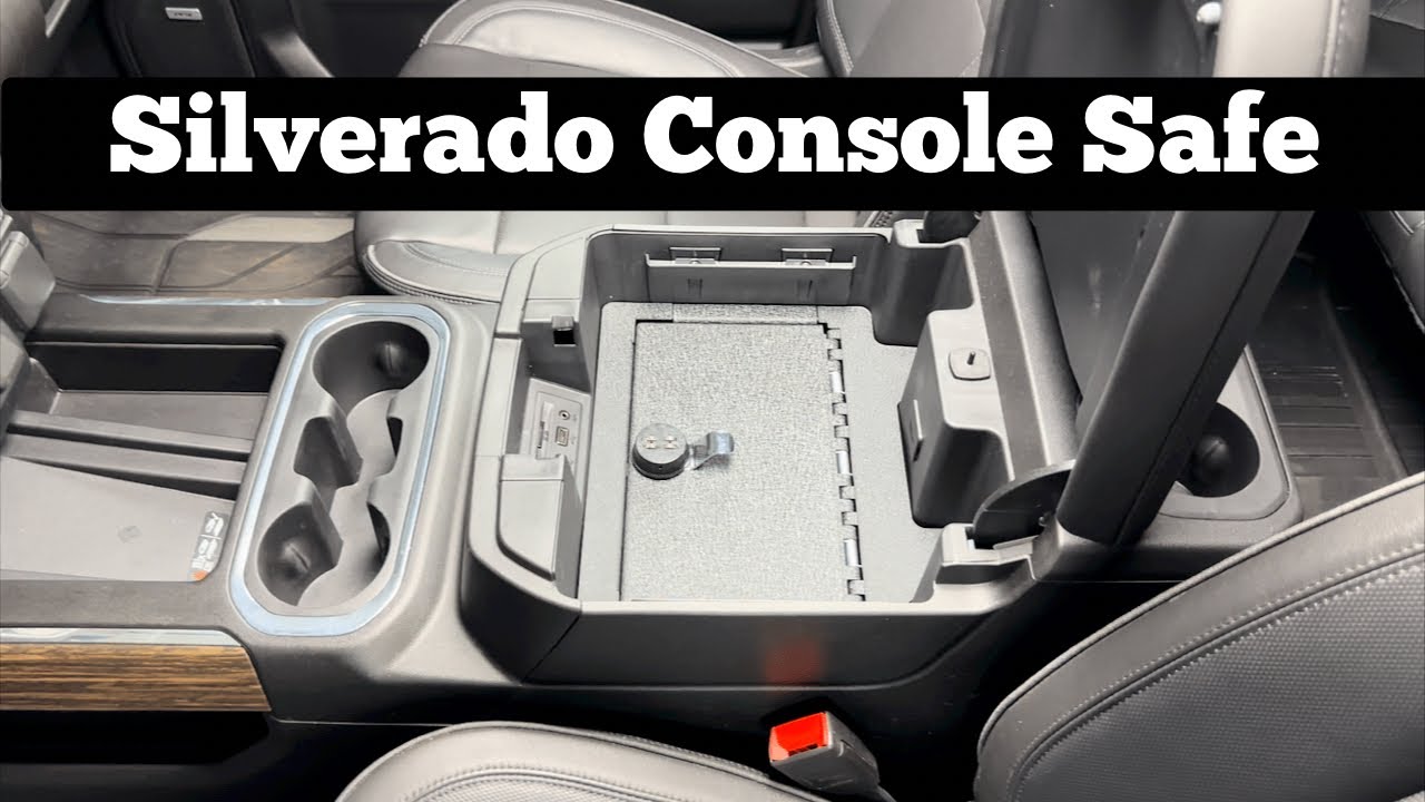 2019 - 2022 Chevy Silverado Center Console Safe Installation - Chevrolet Console Lockbox