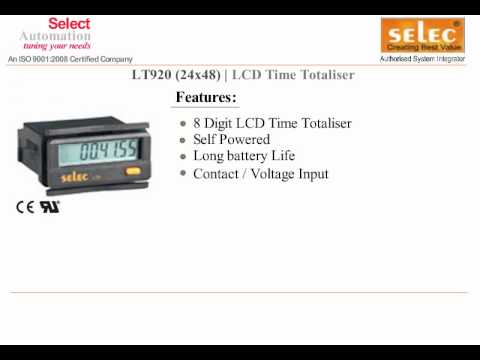 LCD COUNTER ELECTRONIC PULSE DIGITAL AC DC SUPPLY LT 920 SELEC