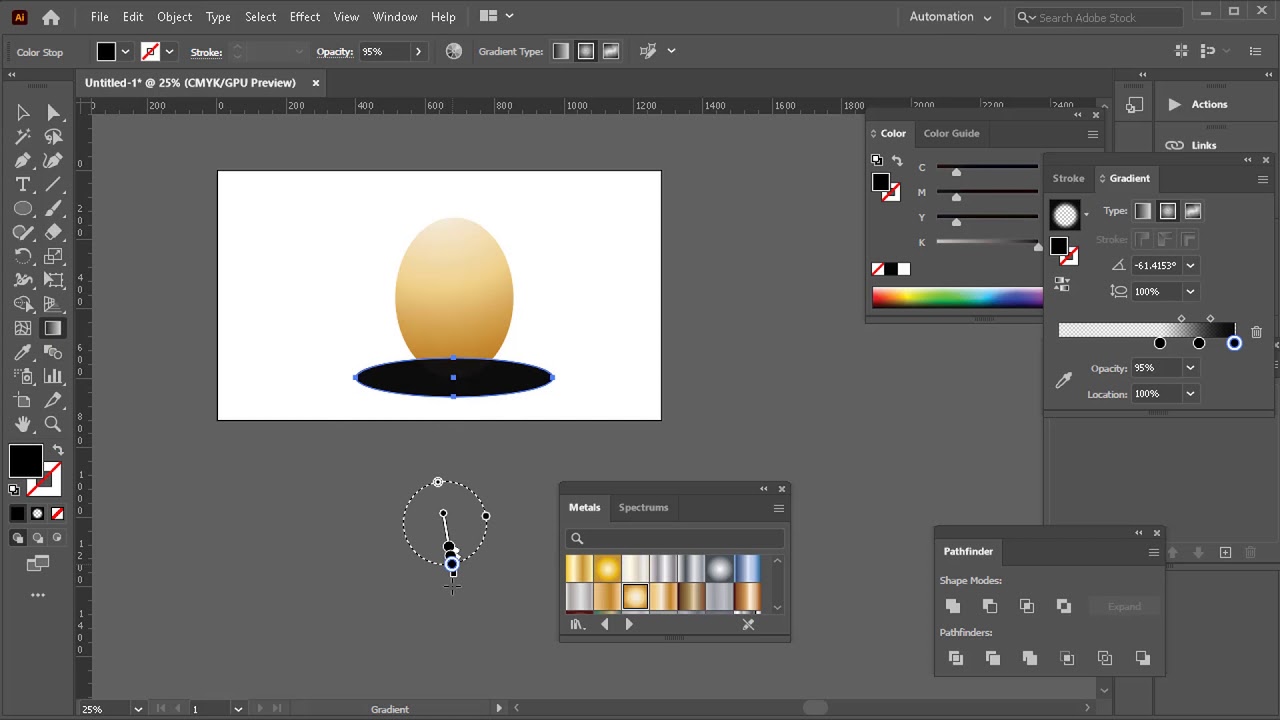 How to draw a simple Easter egg in Adobe Illustrator