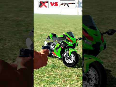 Pistol vs AK-47 on Ninja ZX10R! 💥 | Indian Bike Driving 3D Test