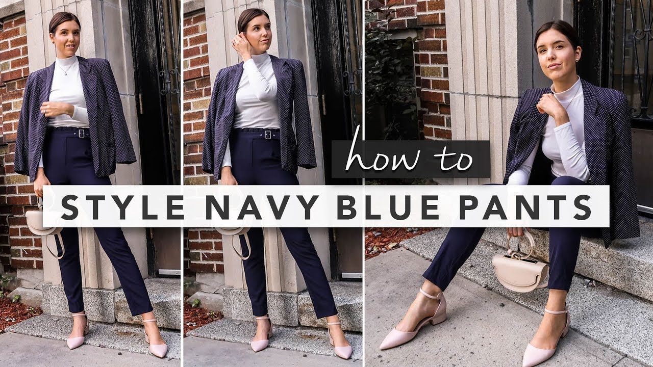 How to Style Navy Blue Pants: Outfit Ideas and Tips | by Erin Elizabeth