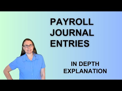 Payroll Journal Entries In Depth Review with Debit and Credit Explanations Part 1