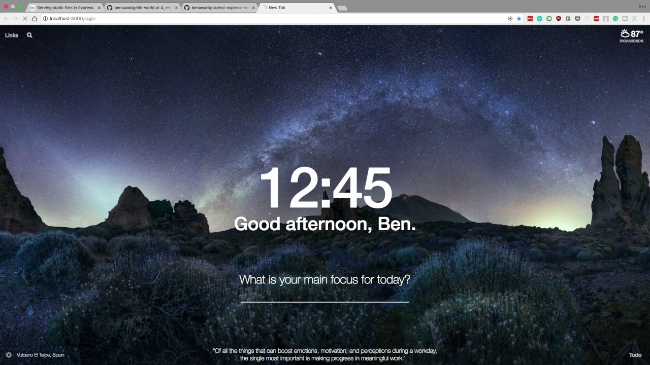 React and GraphQL on the same server