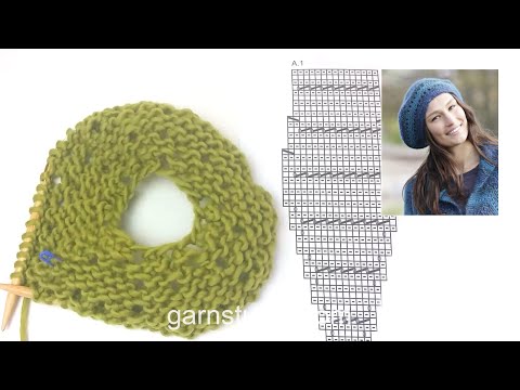 How to knit A.1 in DROPS 166-34