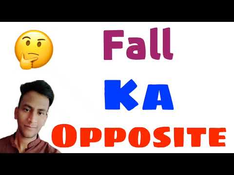 Opposite word of Fall | Fall ka opposite kya hota hai | Antonyms of Fall