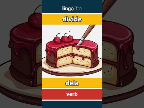 🇬🇧🇸🇪 divide - dela : learn English : låt oss lära oss engelska : vocabulary builder