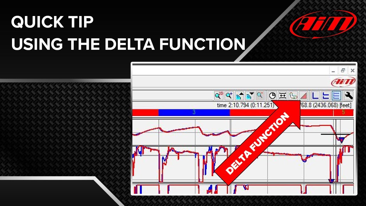 AiM Race Studio Analysis - Quick Tip - Using The Delta Function