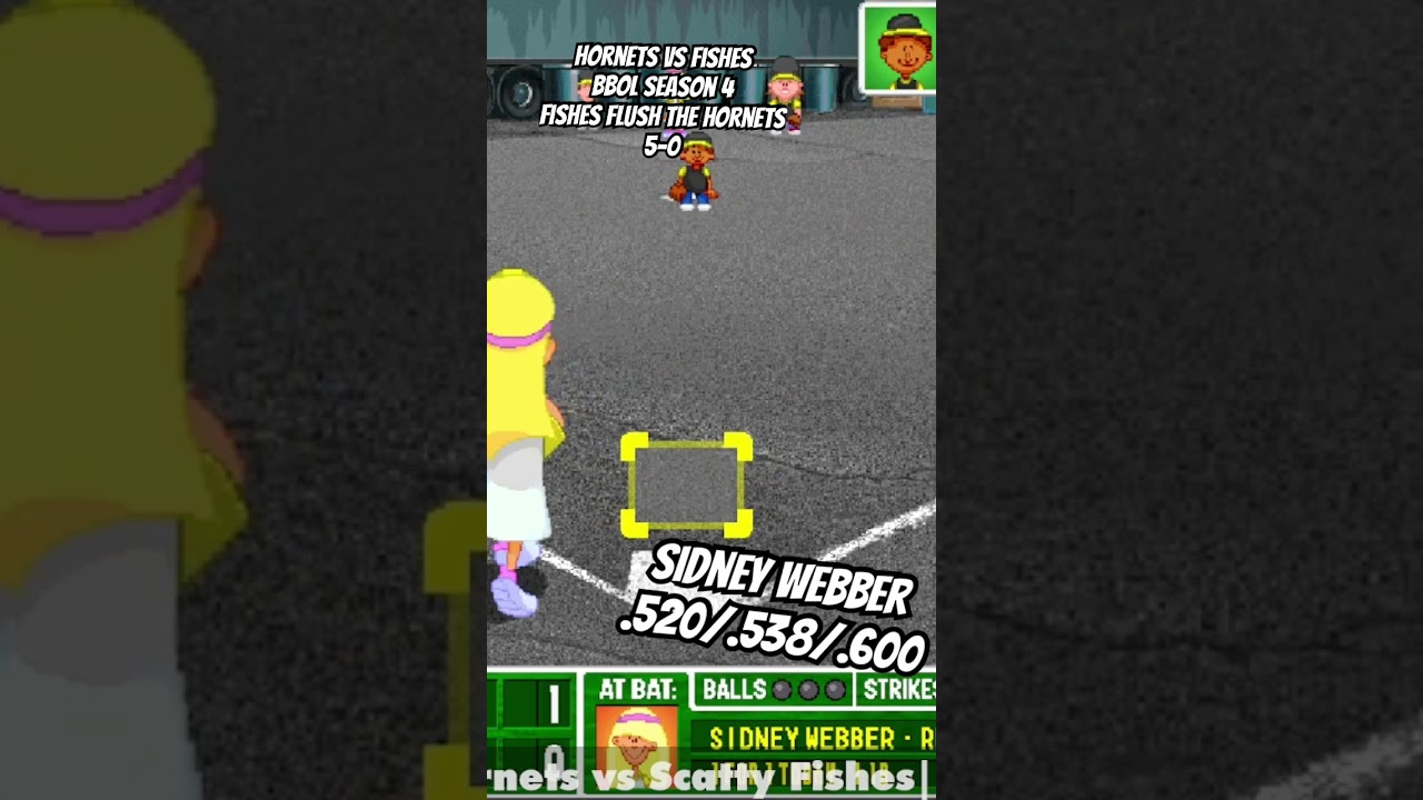 Scatty’s Sidney Webber brings Ashley home. Backyard Baseball Online League #retrogaming  #twinning