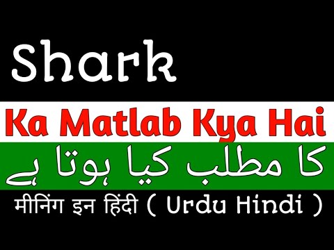 Shark Meaning | Shark Meaning In Urdu Hindi | Shark Ka Matlab Kya Hai | Shark Ka Meaning Kya Hai