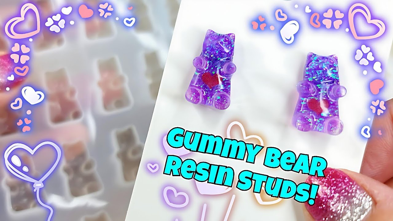 Unbearably Cute: Create Gummy Bear Resin Earrings with Secret Hearts