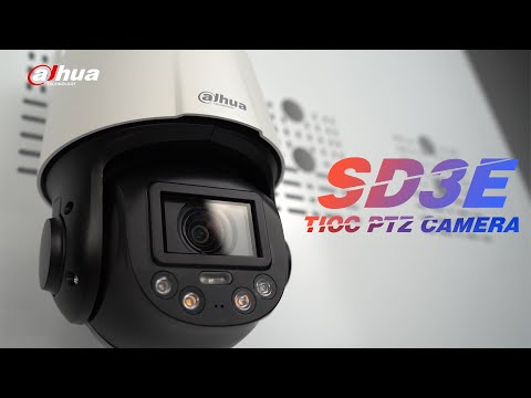 Dahua SD3E405DB-GNY-A-PV1 WizSense TiOC Outdoor QHD PoE+ PTZ IP Camera w/ 50m Night Vision, Pan ...