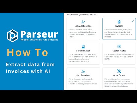 Extract invoice data from PDF