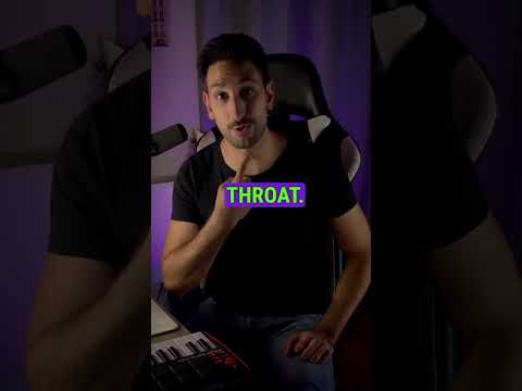 Stop singing from your throat?