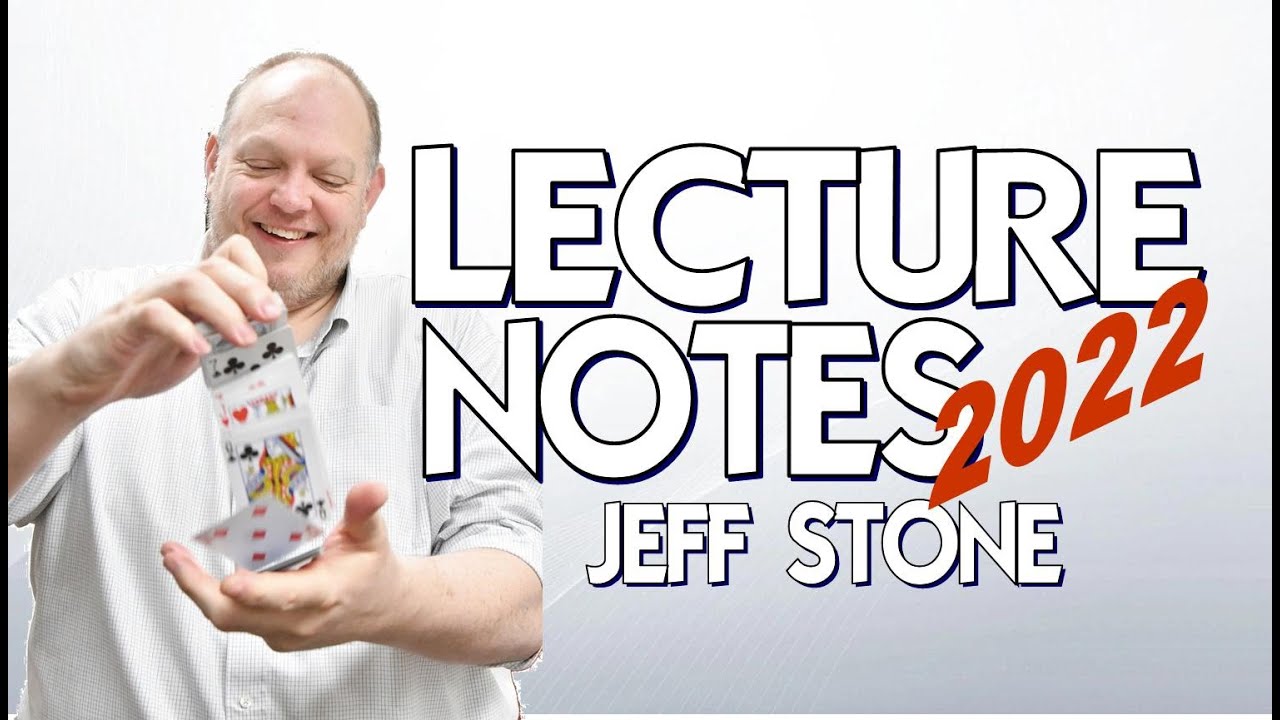 Magic Book Review - 2022 Lecture Notes by Jeff Stone
