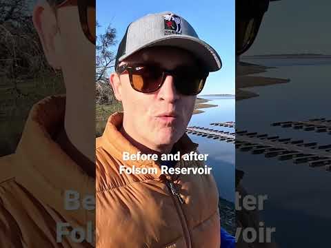Look at the difference at this California reservoir! #shorts #water #california