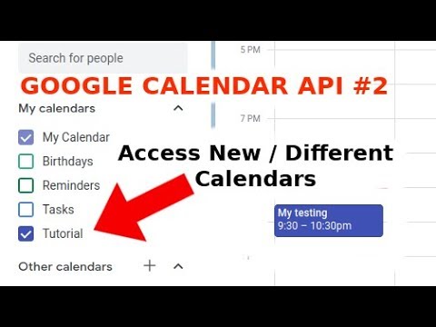 Google Calendar API Tutorial #2 | Access Different Calendars Using PHP