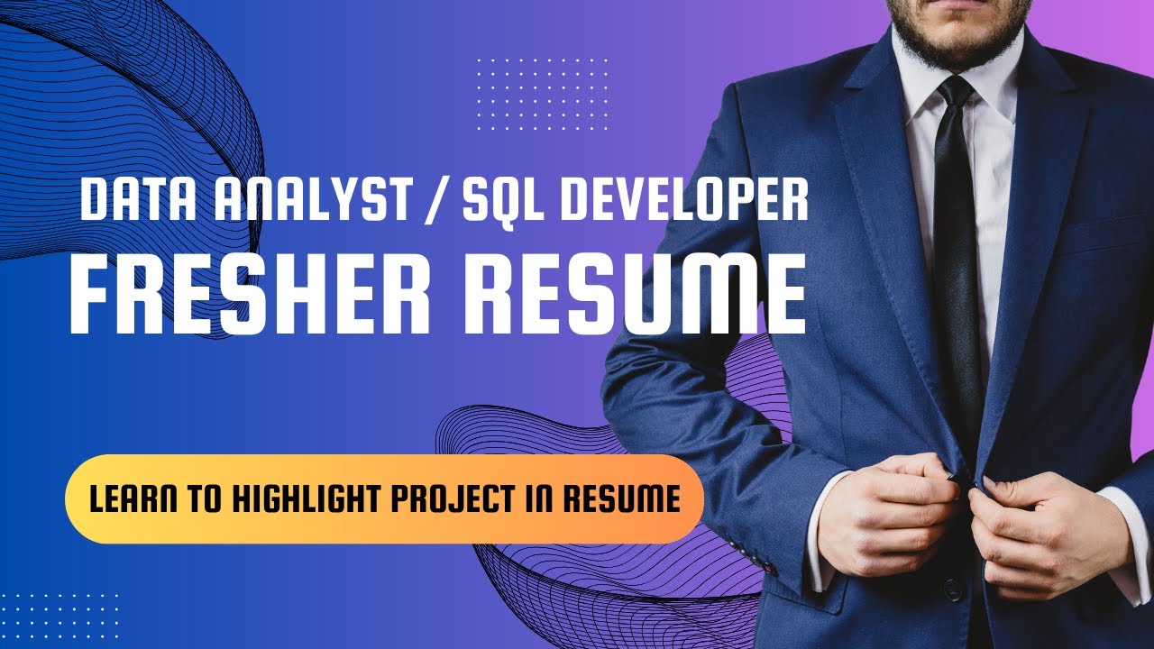 🚀 SQL Developer & Data Analyst Fresher Resume: Tips and Template for New Graduates 🎓