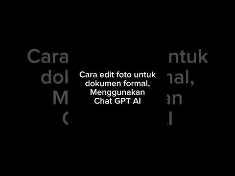 Edit Foto Formal Lewat Ai ini!!!