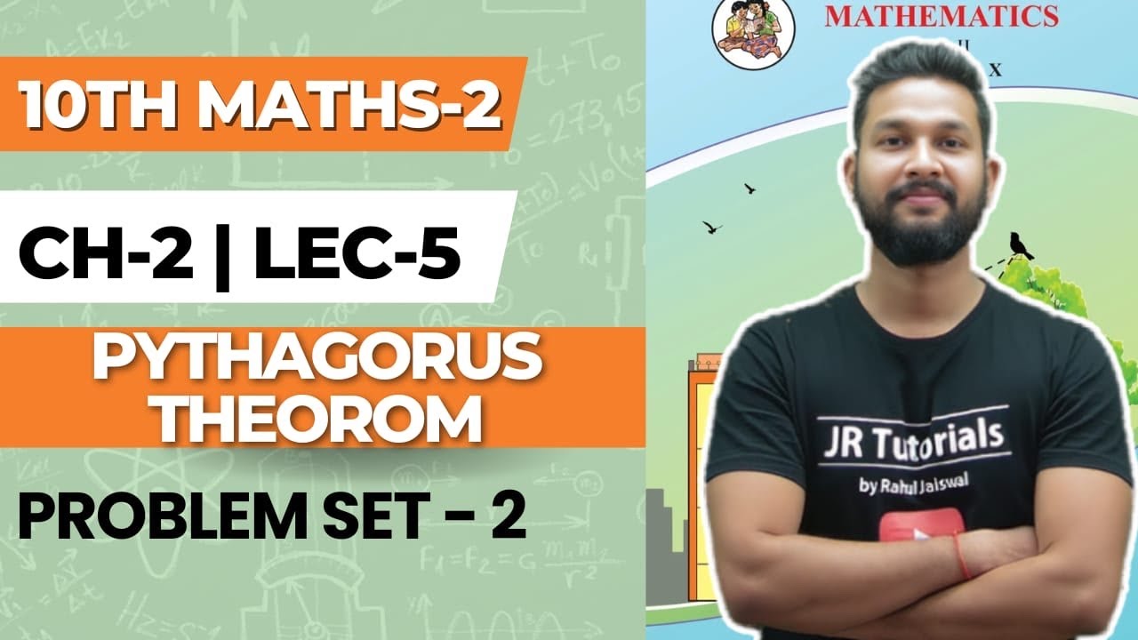 10th Maths-2 | Chapter 2 | Pythagorus Theorom | Problem Set 2 | Lecture 5 | Maharashtra Board |