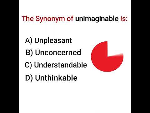 The Synonym of Unimaginable is ? | #Shorts