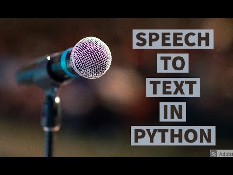 Speech to Text converter in python