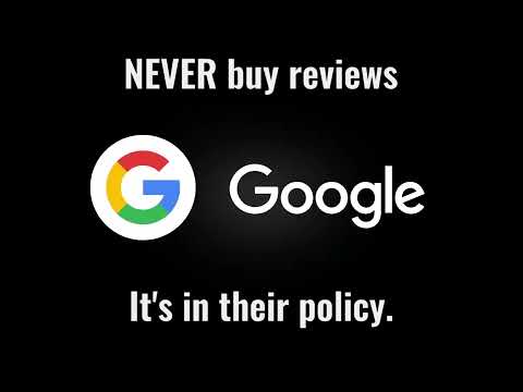 NEVER buy Google reviews!