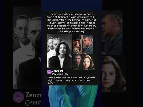 Jodie Foster admitted she was scared of Anthony Hopkins during filming The Silence of the Lambs(1991