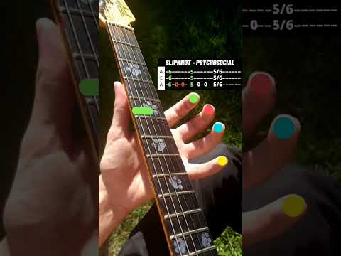 Slipknot - Psychosocial (Guitar tutorial)