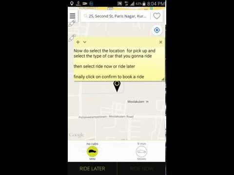 HOW TO BOOK A RIDE IN OLA CABS?