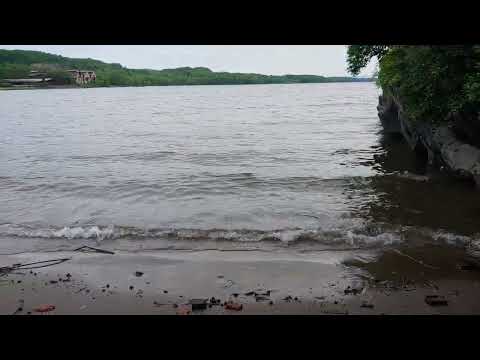 Kingston Point Beach at sunrise this morning | the Rondout Rower