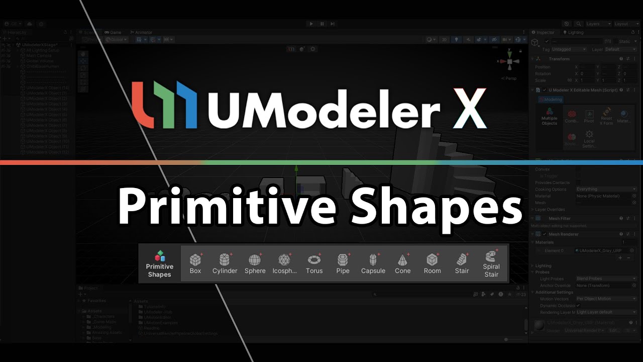 2. UModeler X - Primitive Shapes Basics