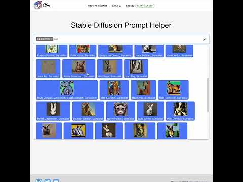 Stable Diffusion Prompt Helper, now with thumbnails 🥰