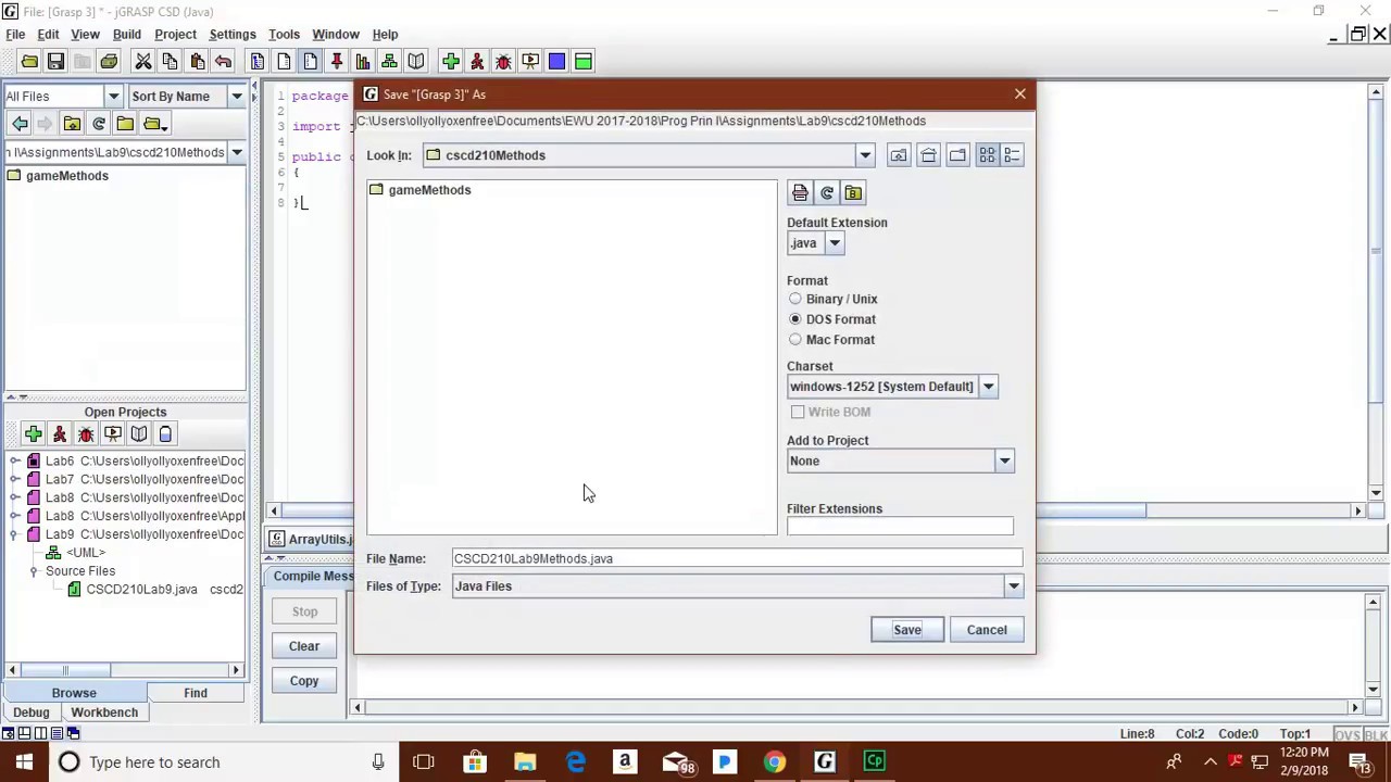 CSCD 210 Lab 9 Packaging Walkthrough(Java)