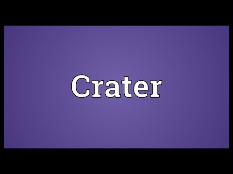 Crater Meaning