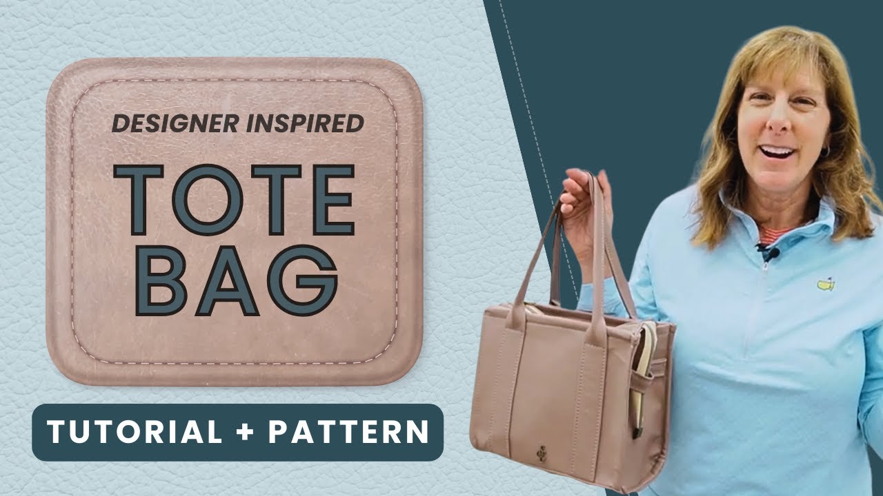 Sew the Lil' Lexy with me - FREE PATTERN! Marc Jacobs Tote Bag Dupe #bagmaking