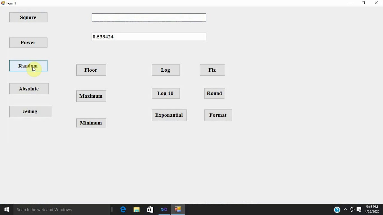 how to use mathematical function in vb.net part 1