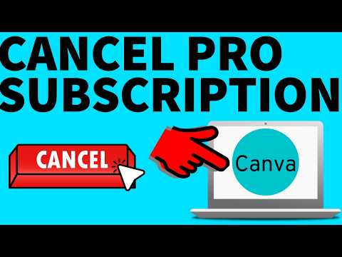 How to Cancel Canva Pro Subscription - Cancel Canva Teams Subscription - Desktop PC & Laptop