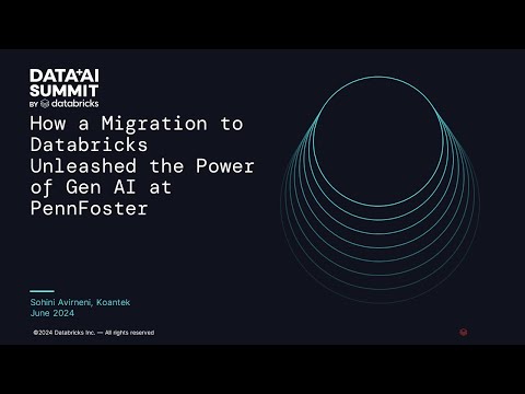 Sponsored by: Koantek| How a Migration to Databricks Unleashed the Power of Gen AI at PennFoster.