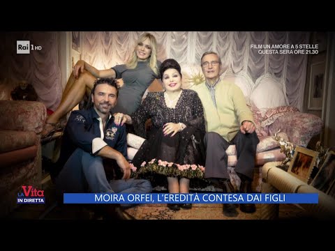 Moira Orfei, l'eredità contesa dai figli - La Vita in diretta 16/06/2025