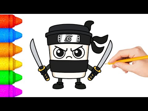 How To Draw Cappuccino Assassino | Italian Brainrot | Italian Brainrot Drawing | Painting & Coloring