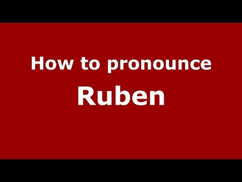 How to pronounce Ruben (Colombian Spanish/Colombia) - PronounceNames.com