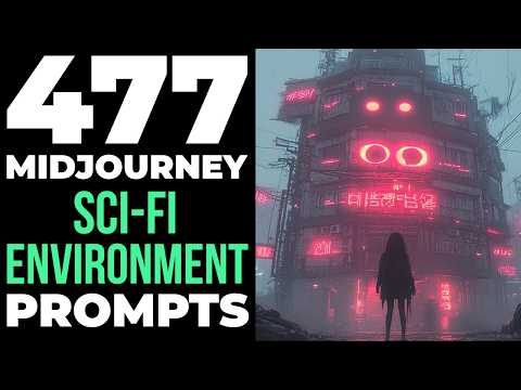 477 Midjourney ai art prompts for 'Sci-Fi Environments' (Prompts in description)