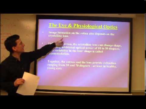 The Human Eye Part 1B Lecture By Nestor Matthews