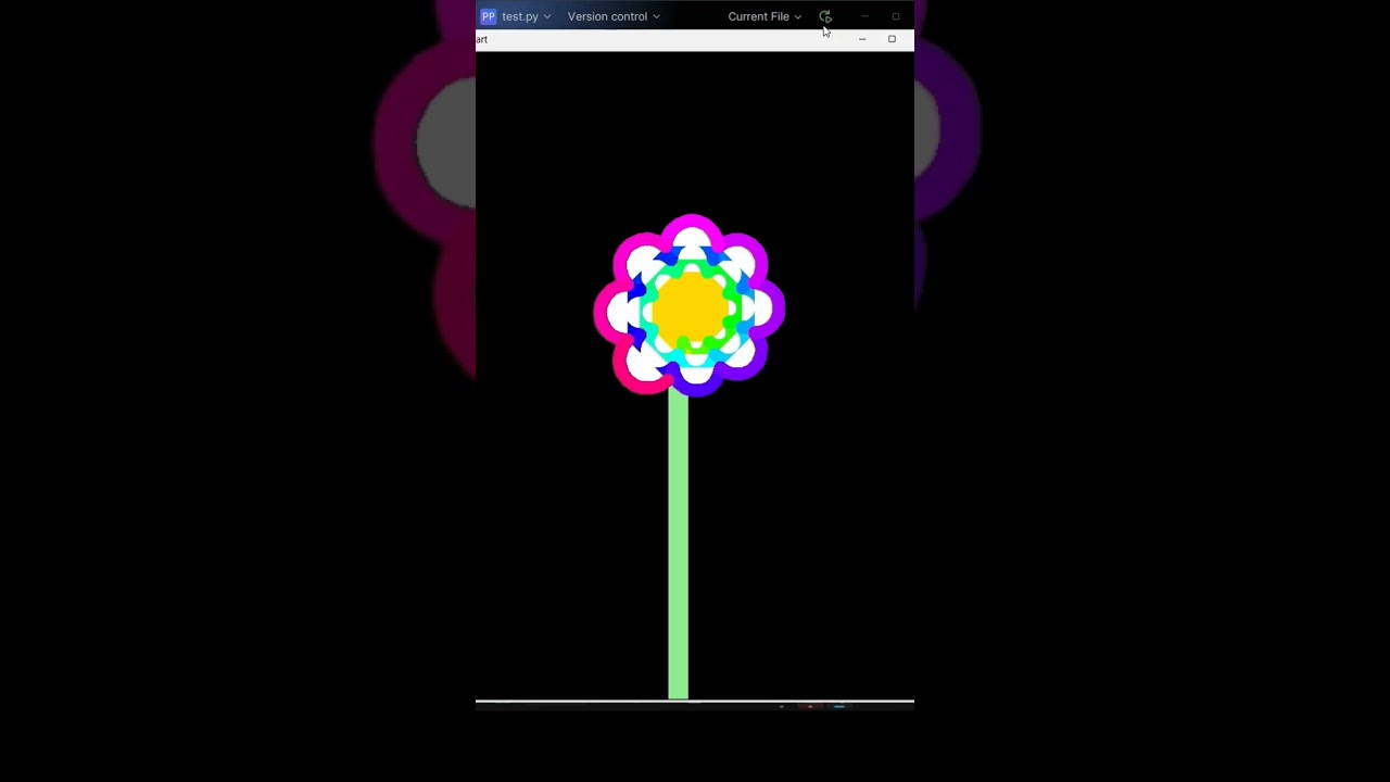 Python flower Graphics #python #flower #design