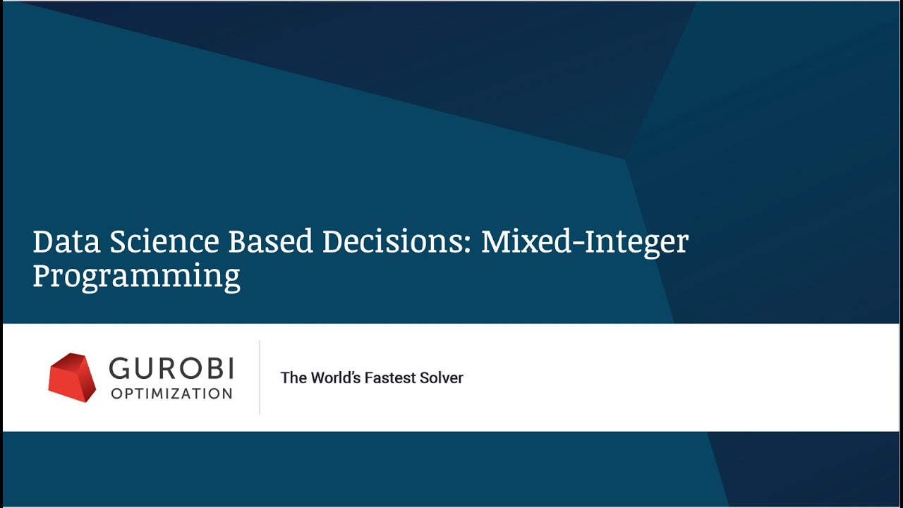Data Science Based Decisions: Mixed-Integer Programming
